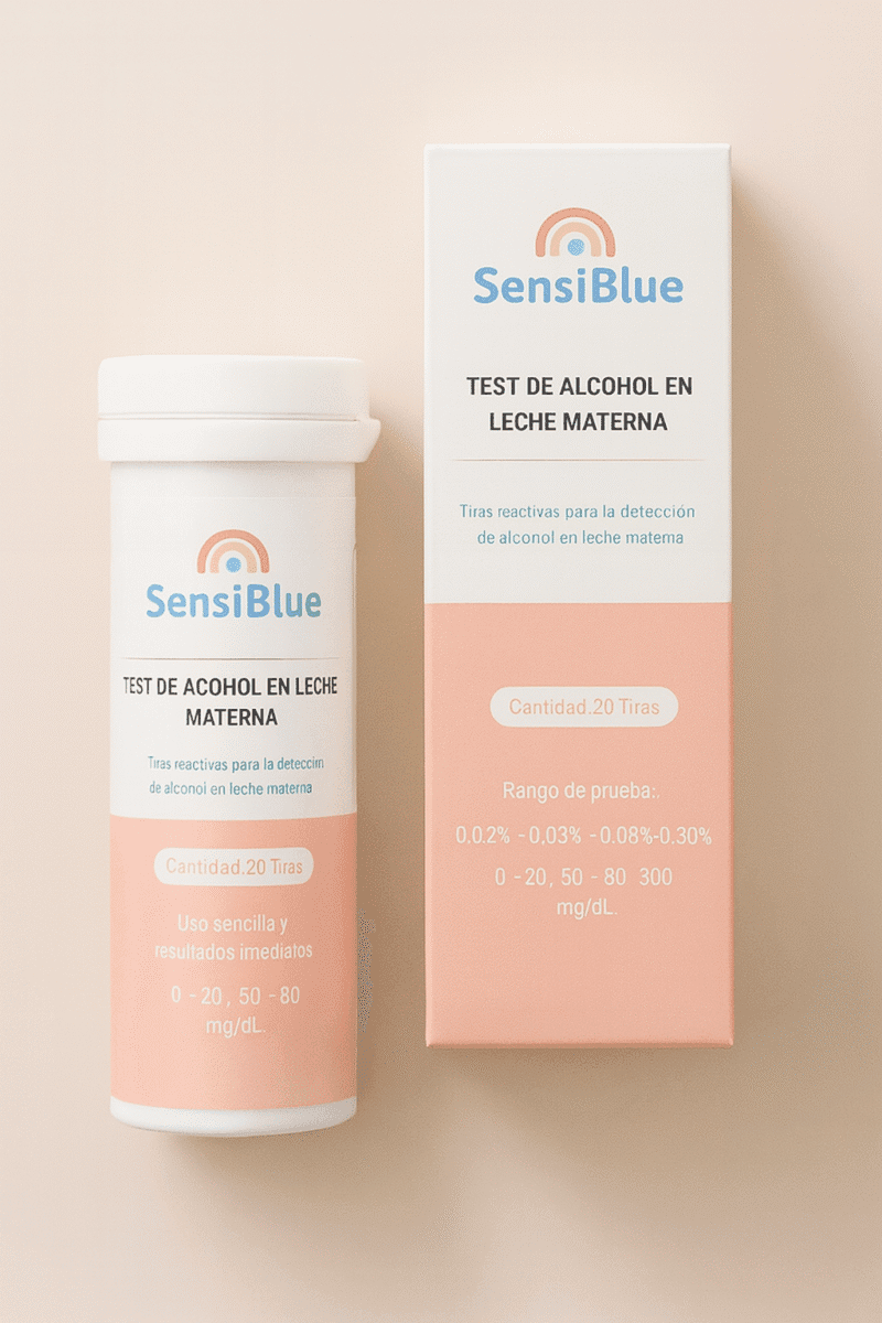 Test de Alcohol en Leche Materna SensiBlue | 20 Tiras